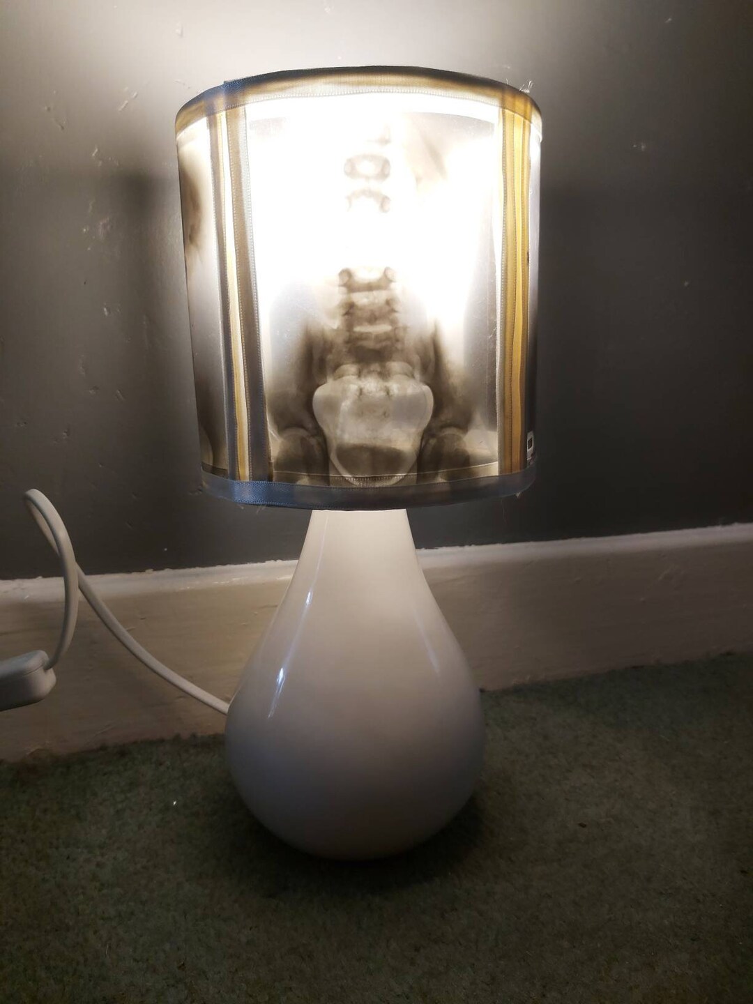 Cream Xray Lamp. Genuine Xrays Dated Between 1947-50. Gothic Home Decor ...