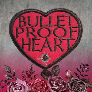 My Chemical Romance Iron on Patch Bulletproof Heart MCR My Chem Gerard ...