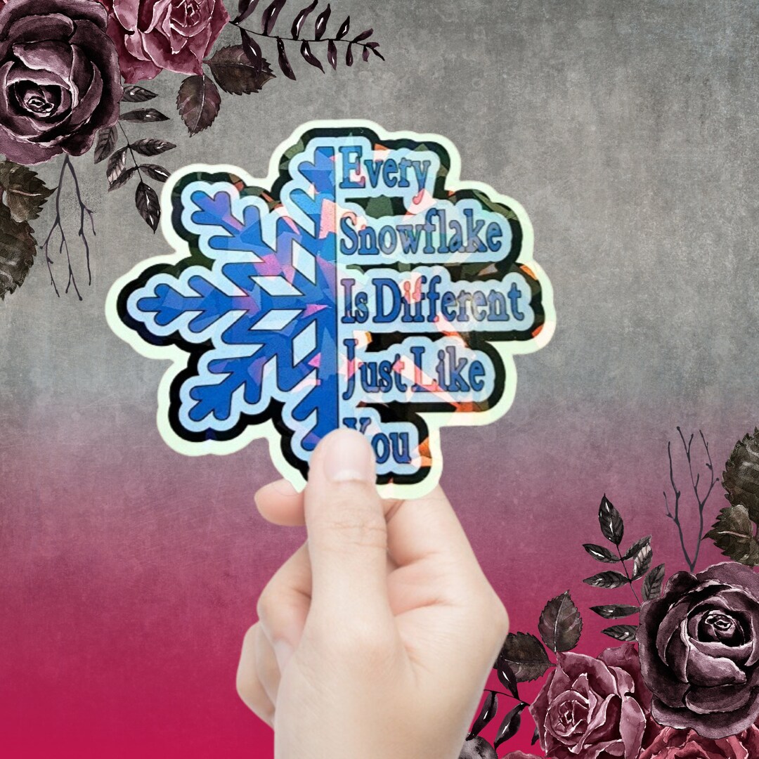 MCR Sticker every Snowflake is Different Just Like - Etsy MCR Sticker every Snowflake is Different Just Like - Etsy