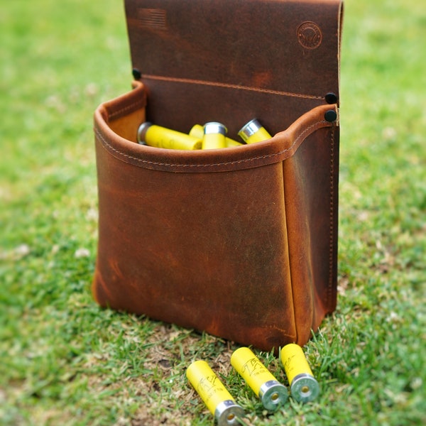 Leather Shell Pouch - Etsy