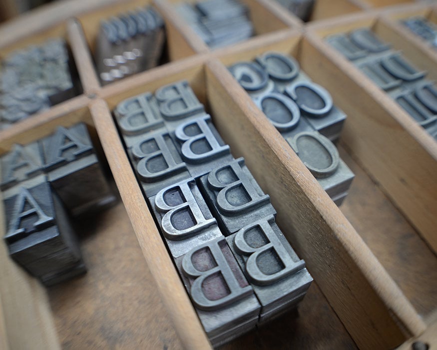 Letter printing press store