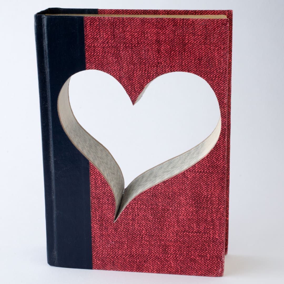 Reader's Digest Heart Book Handcrafted, Heart Shaped Salvaged Book ...