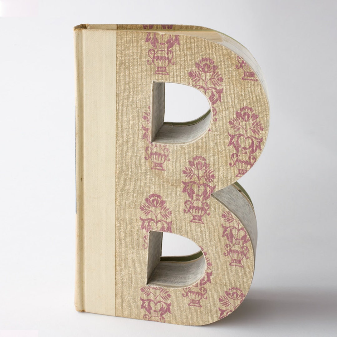 CUT Book LETTER (B) Book Art, Book Letters, Unique Engagement Gift ...