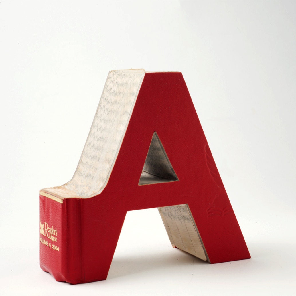 Alphabet Mini LETTER A Book Art Book Letters Unique - Etsy