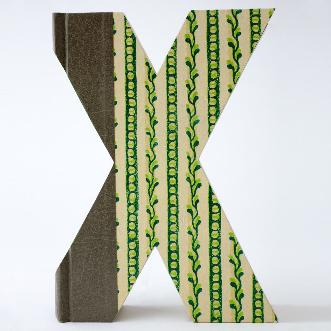 BOOK LETTER (X) Book Art, Book Cut Letters, Unique Engagement Gift ...