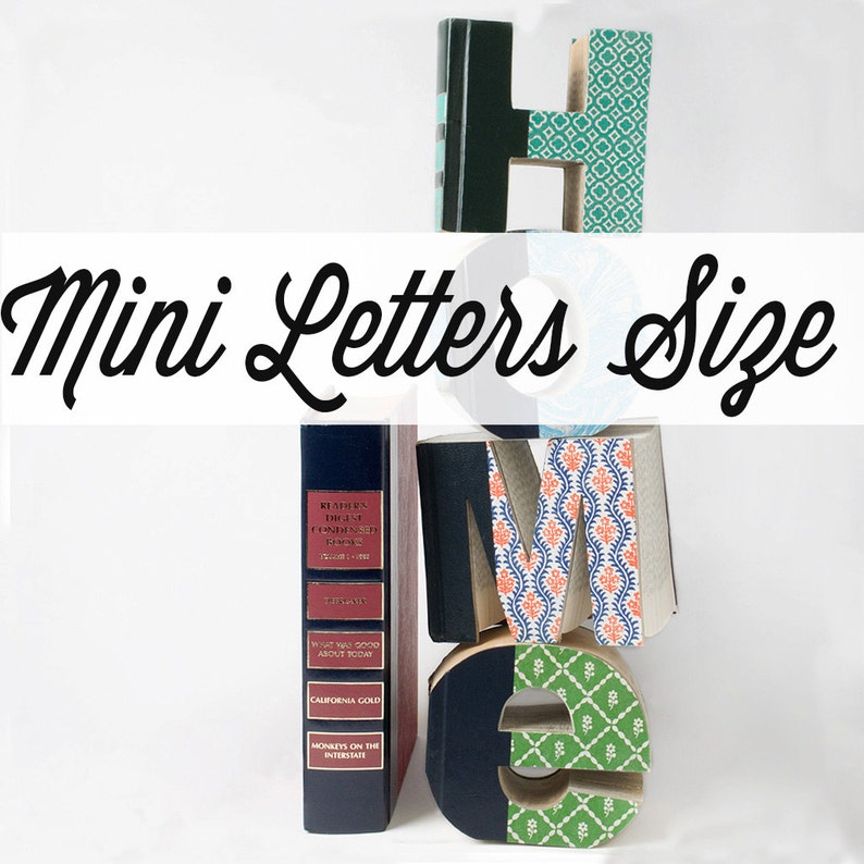 Alphabet Mini LETTER A Book Letters Book Art Unique | Etsy