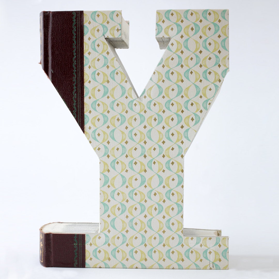 BOOK LETTER (Y) Book Art, Book Cut Letters, Unique Engagement Gift ...