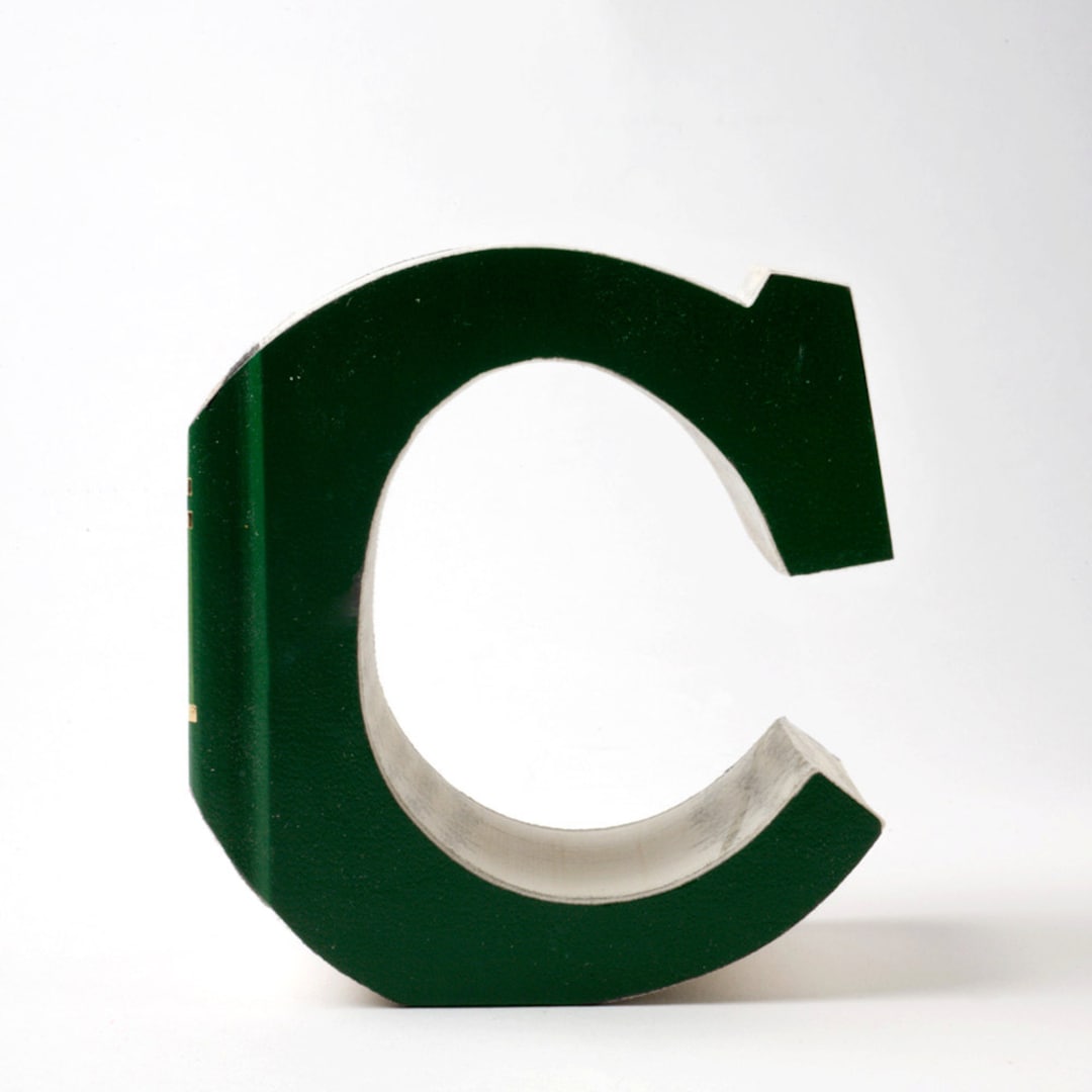 Alphabet Mini LETTER C, Book Art, Book Letters, Unique Engagement Gift ...