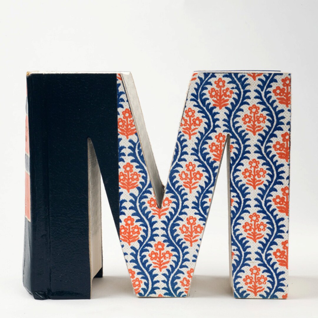 Alphabet Mini LETTER (M), Book Art, Book Letters, Unique Engagement ...
