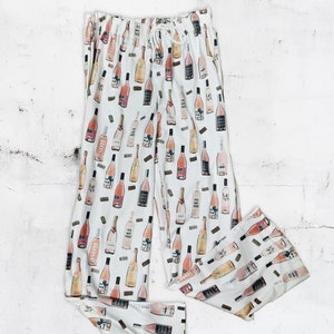 Wine Bottle Pajama Pant, Alcohol Cocktail Pajamas, Girls Weekend Gift ...