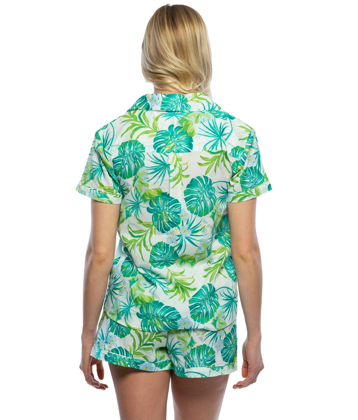 Tropical Pajamas Palm Leaf Print Tropical Bridesmaid Gift | Etsy