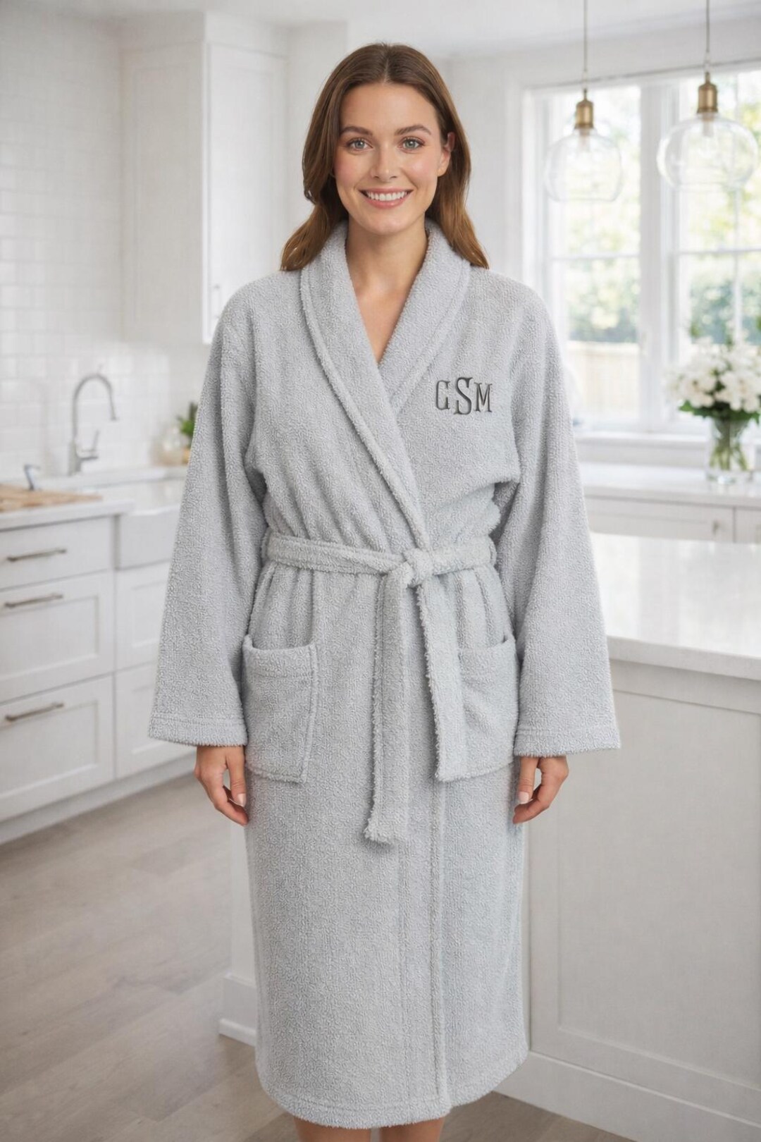 Women’s Plush Robe With Monogram – Personalized Bathrobe, Valentine's ...