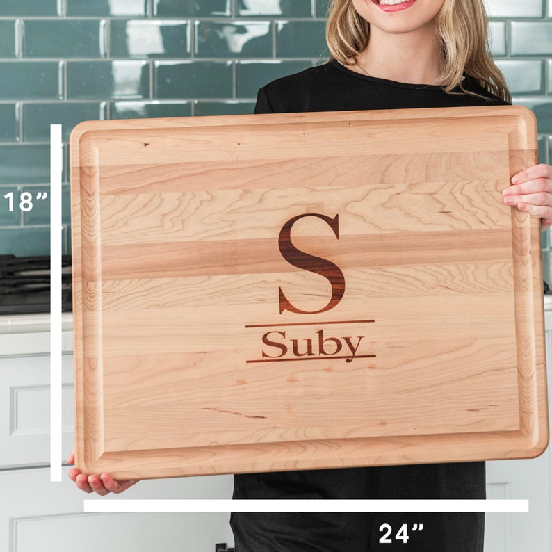 X-large Personalized Cutting Board, 24"x18" Custom Engraved Chopping ...