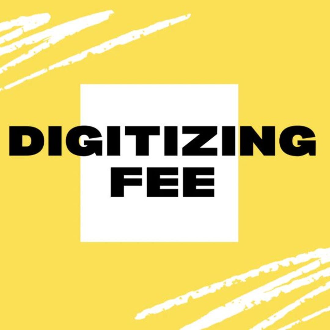 Digitizing Fee for Logo/image (sewn in Embroidery Only) - Etsy
