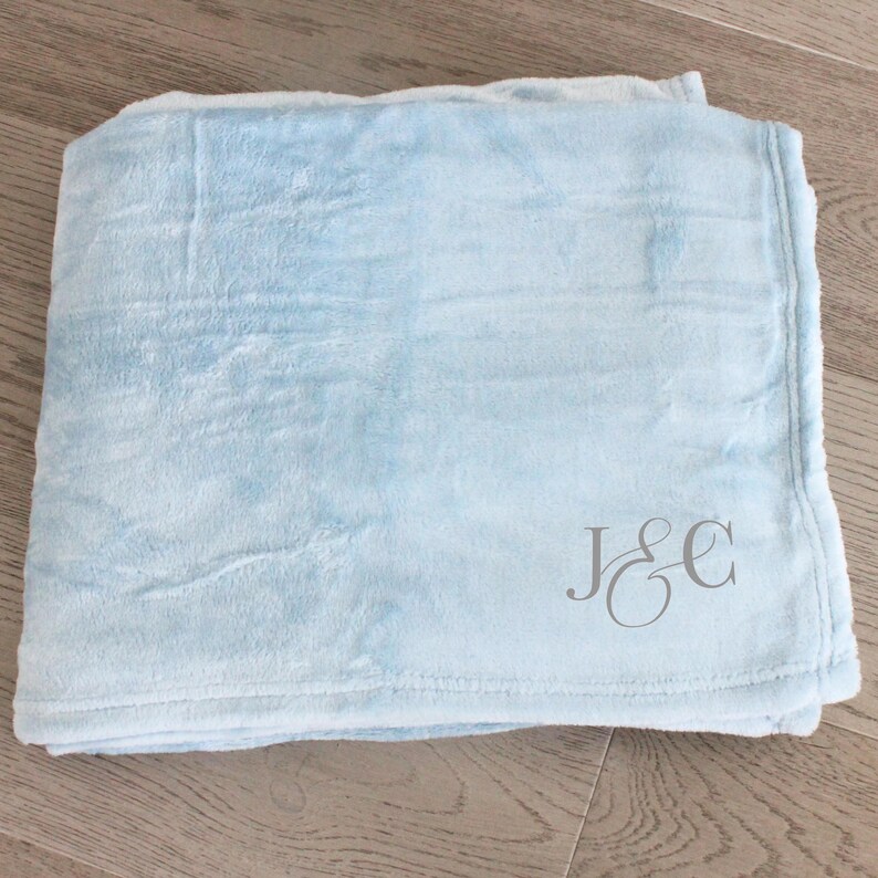 Personalized Fleece Throw Blanket: Monogrammed Name Gift, Custom ...