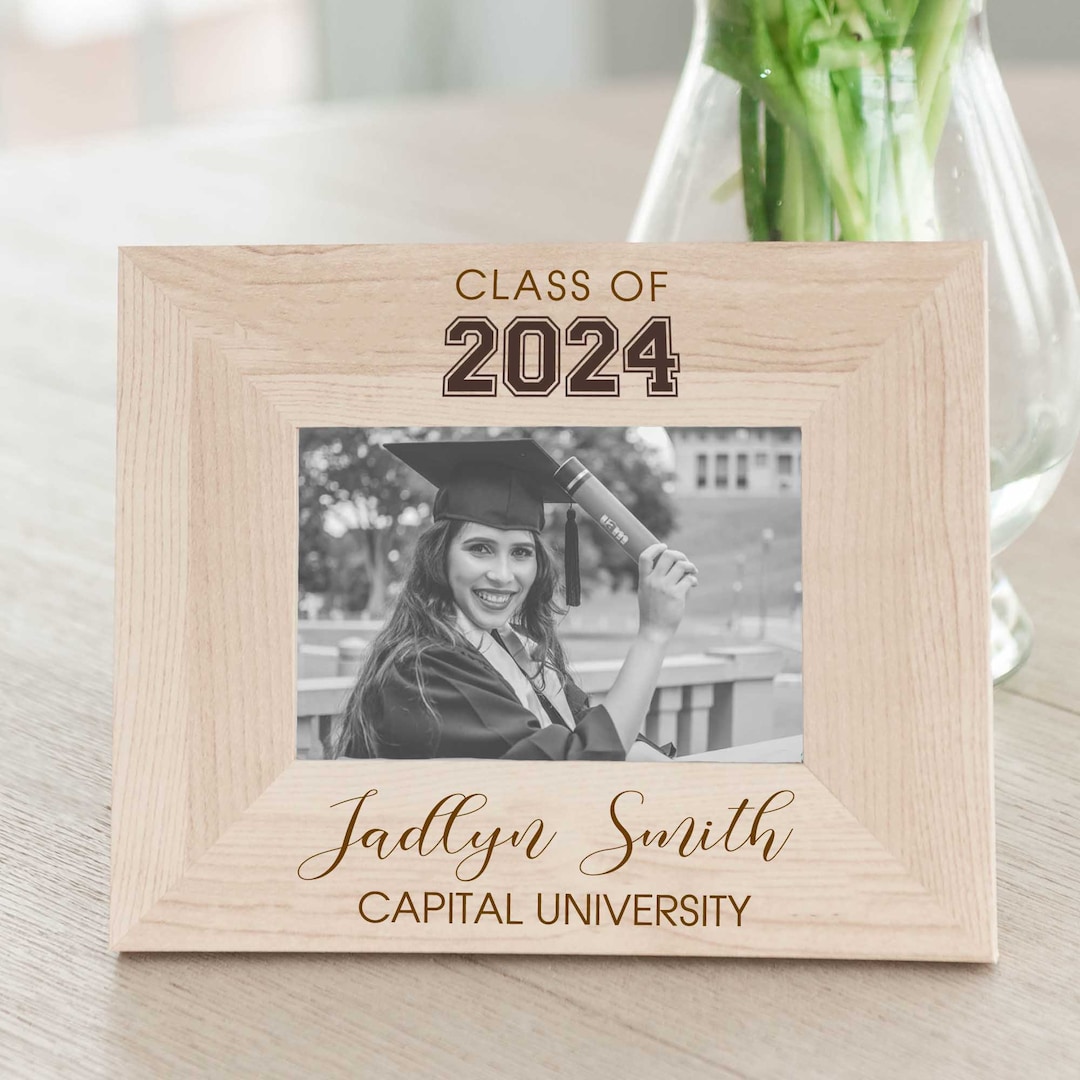 Graduation Frame, Personalized Graduation Gift Picture Frame, Custom ...