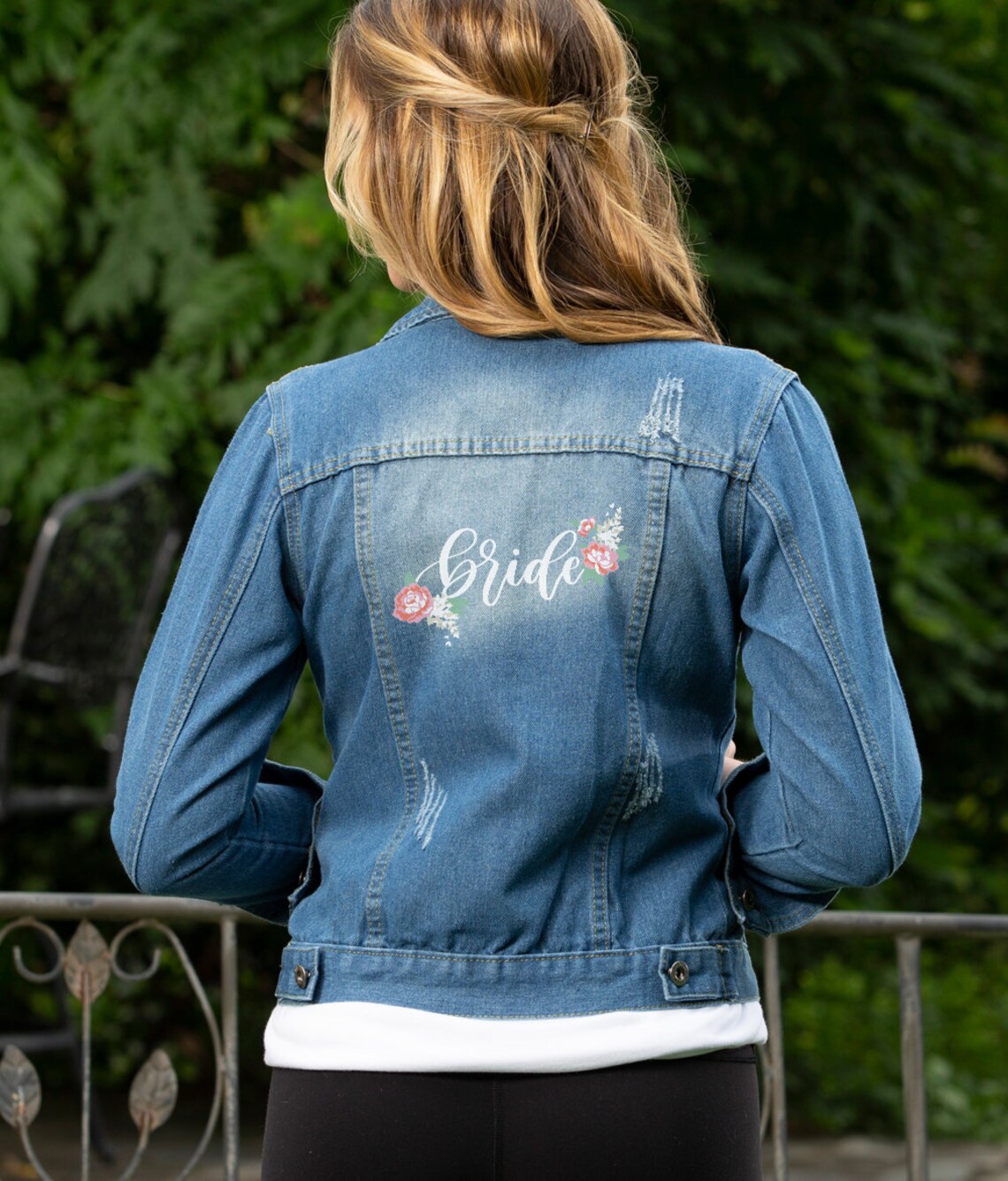 Bride Jacket Denim Embroidered Bride Jean Jacket Jean Jacket - Etsy