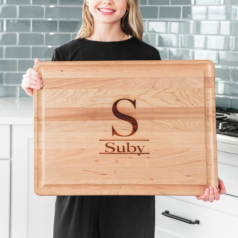 X-large Personalized Cutting Board, 24"x18" Custom Engraved Chopping ...