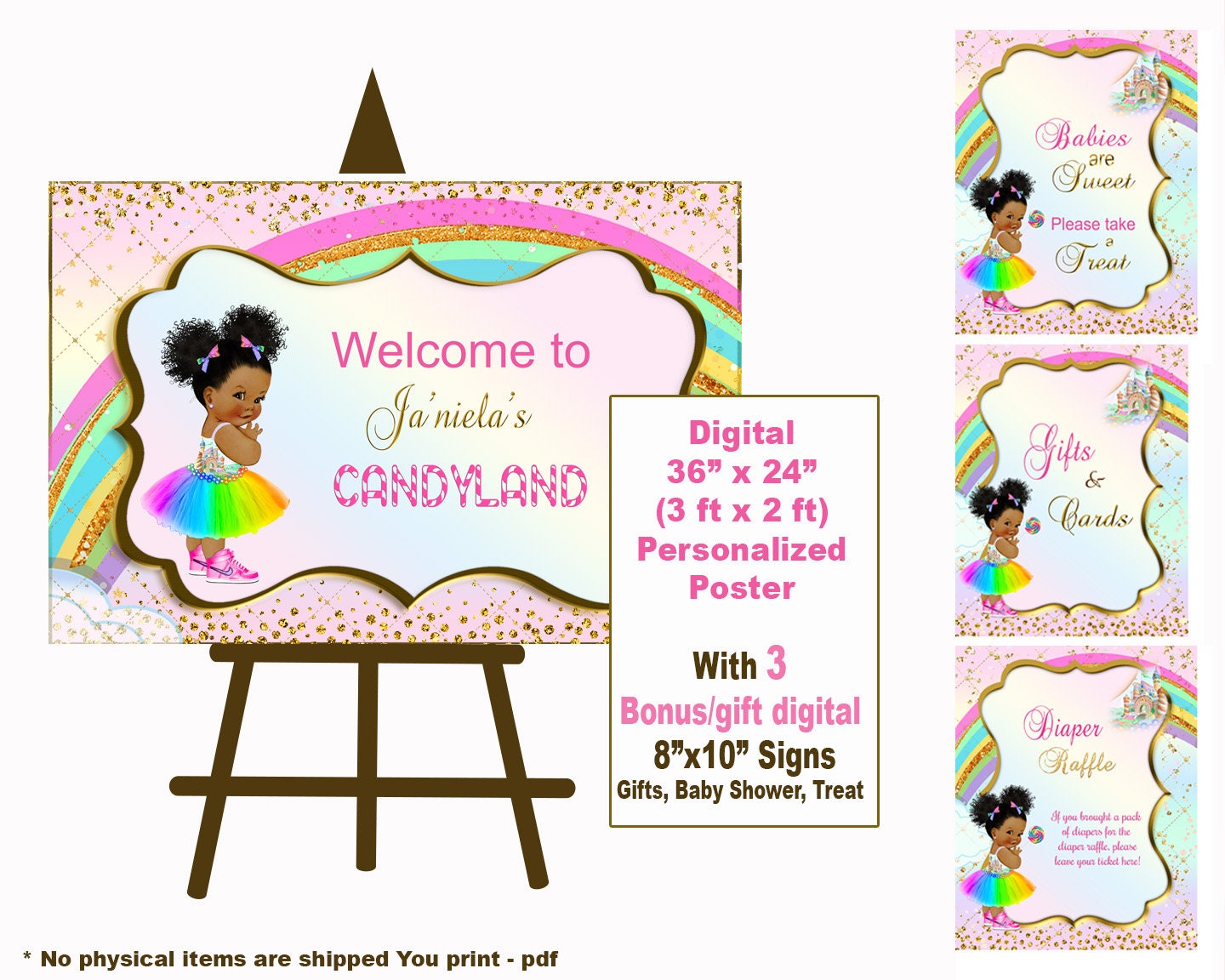 Candy Land Baby Shower Poster Candyland Baby Shower Candy - Etsy UK
