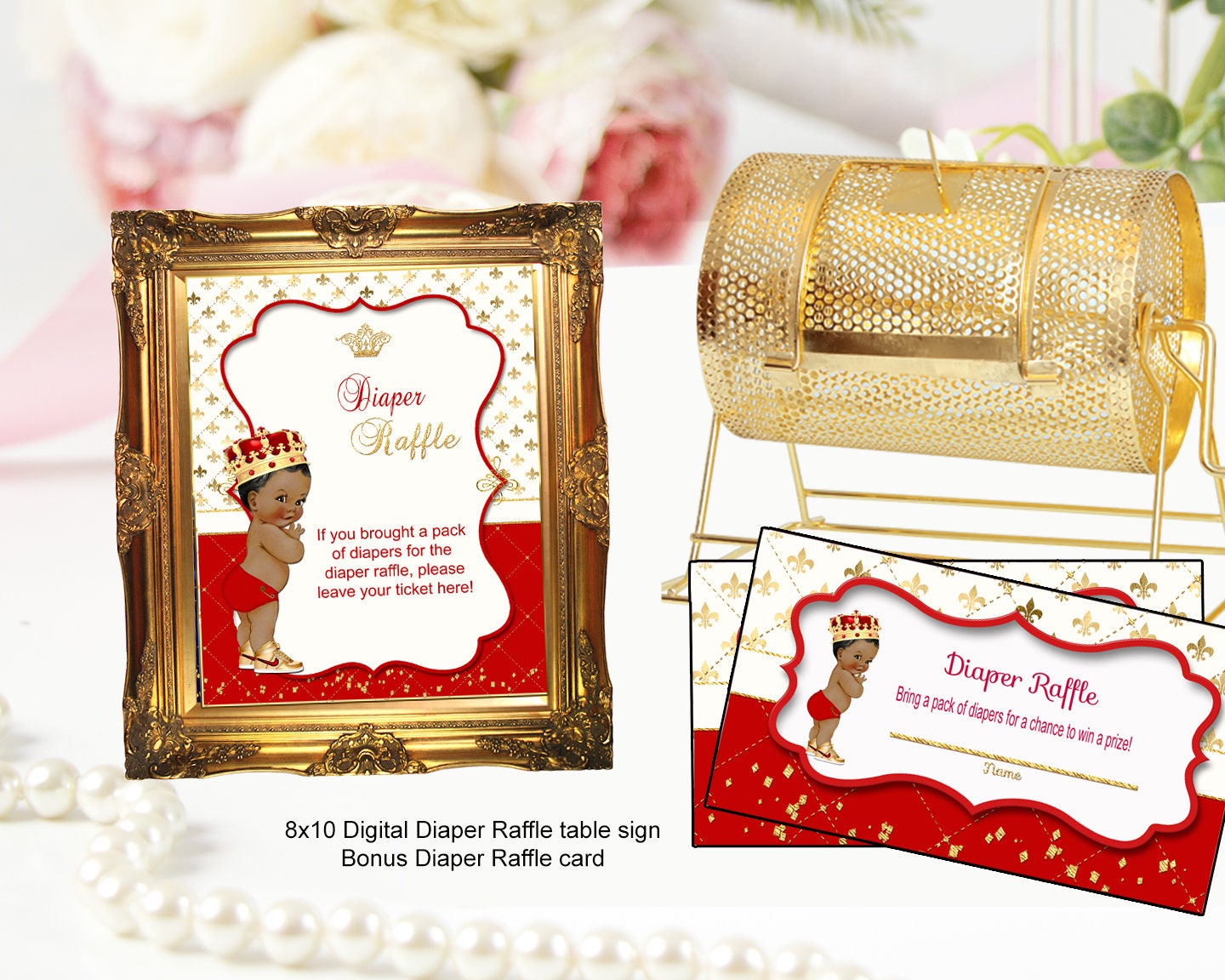 Diaper Raffle Diaper Raffle Table Sign Prince Baby Shower | Etsy