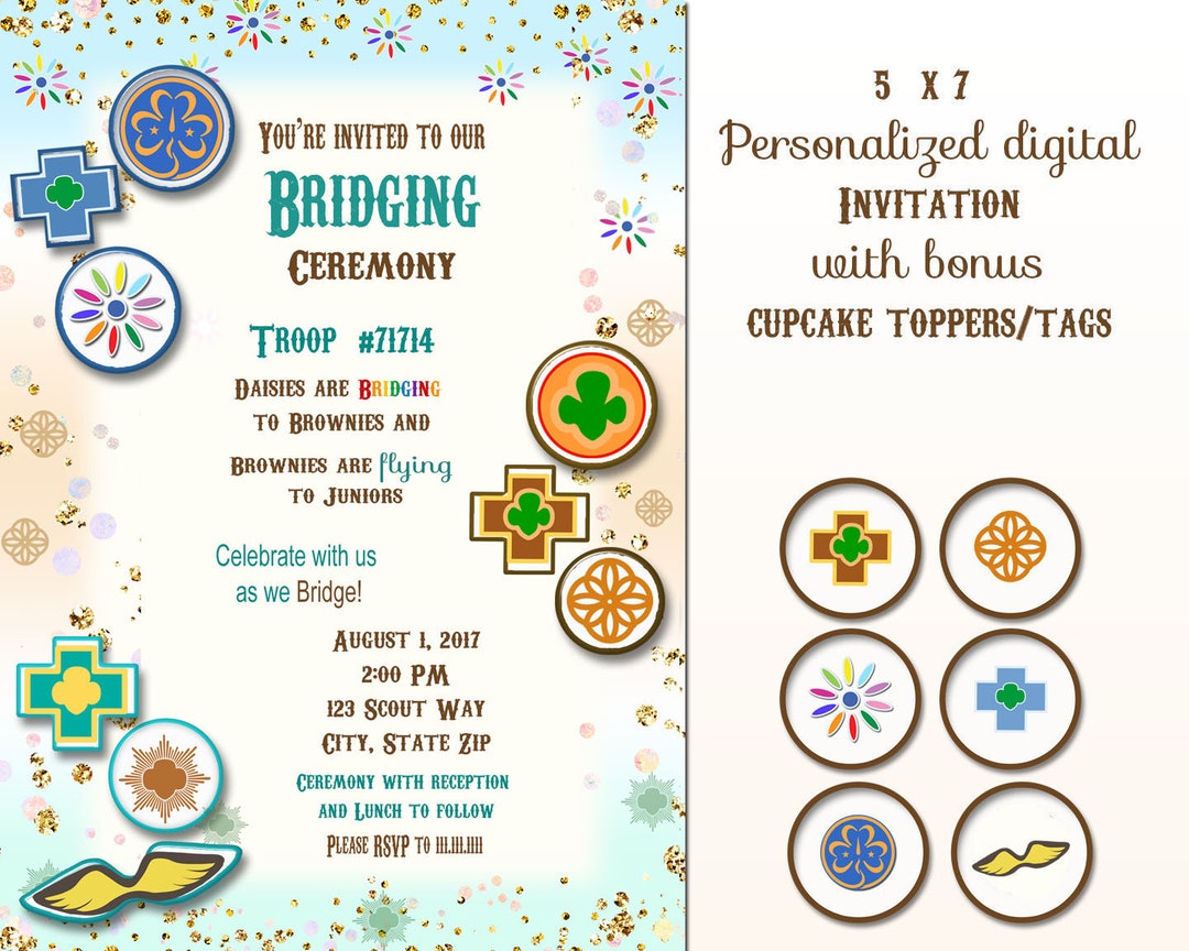 Girl Scouts, Bridging Ceremony Invite, Bridging Ceremony Invitation ...