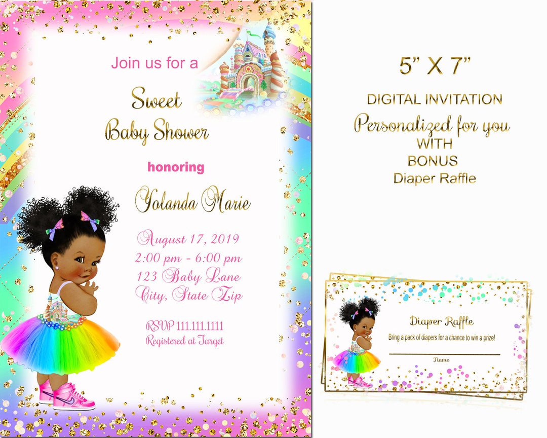 Sweet Candyland, Candy Land Baby Shower Invitation, Birthday Party ...
