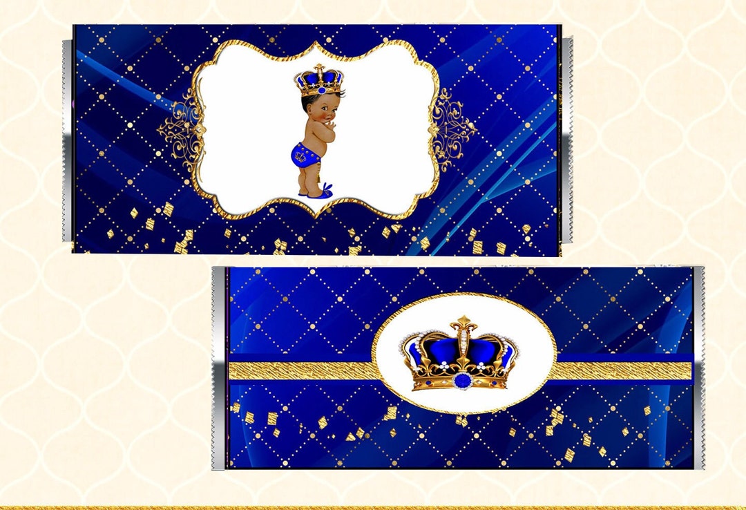 Prince Baby Shower Candy Wrapper, Royal Prince Baby Shower Candy Bar ...