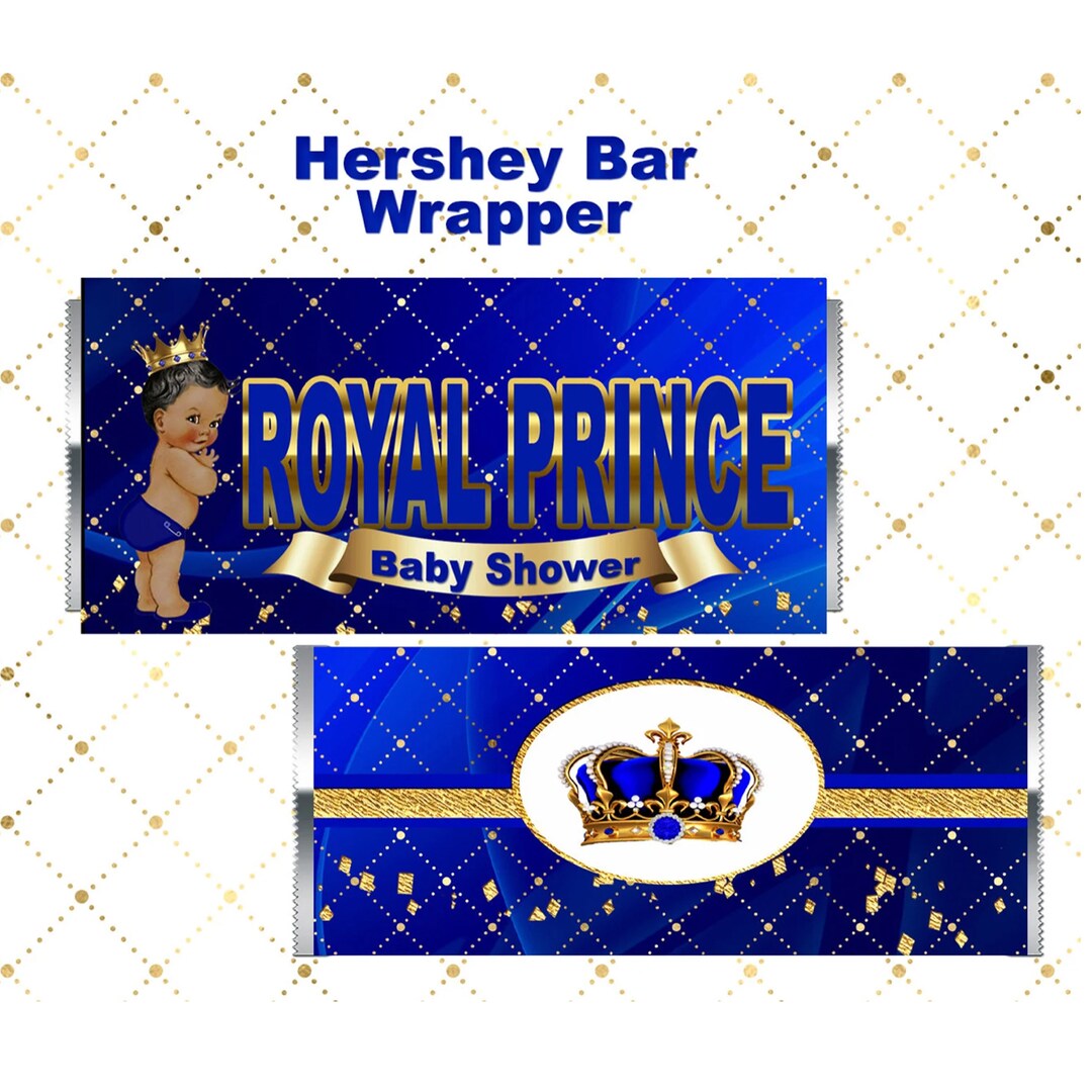 Prince Baby Shower Candy Wrapper, Royal Prince Baby Shower Candy Bar ...