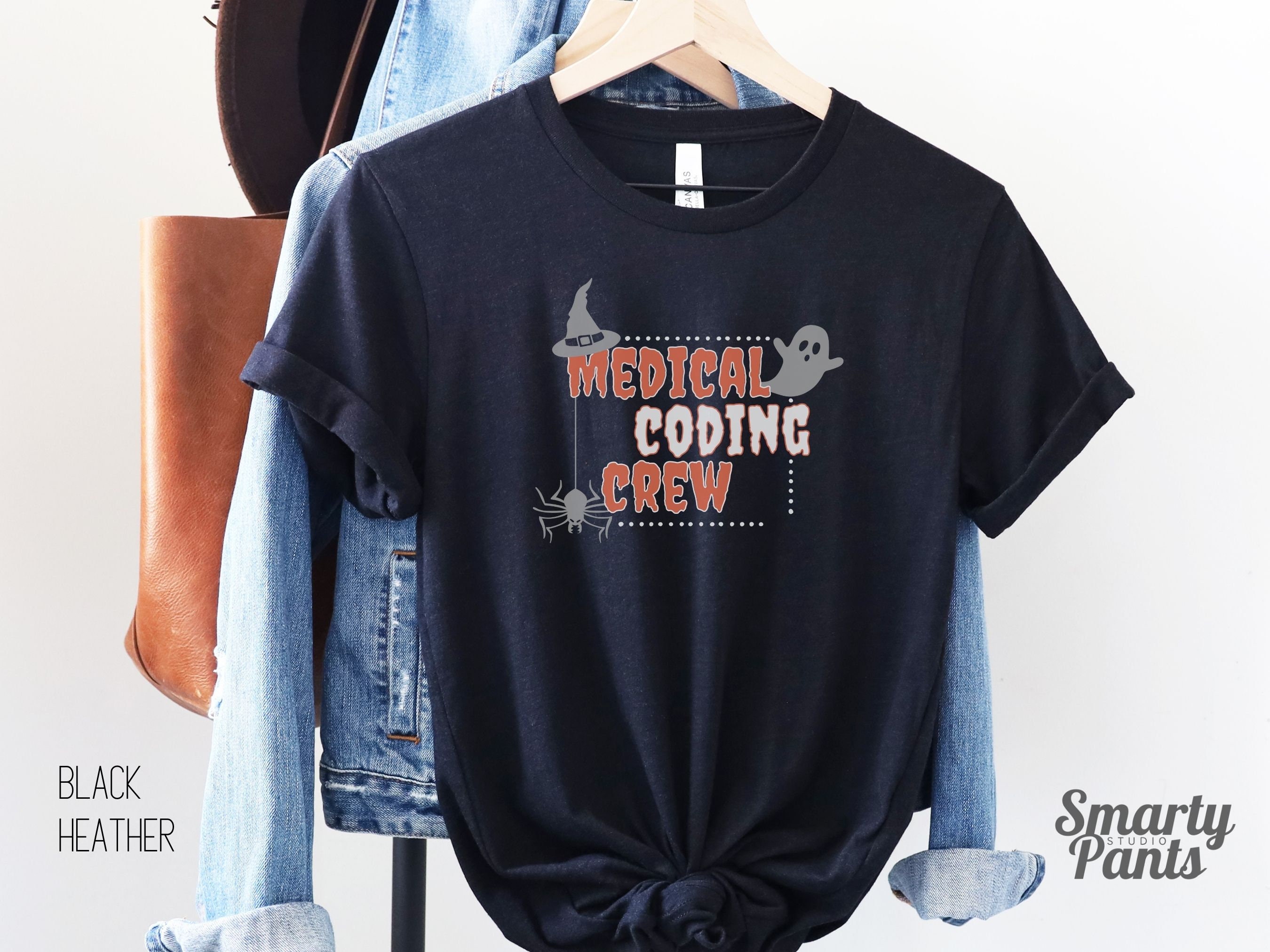 Medical Coding Crew Halloween Shirt, Coworker Gift, Medical Coding Gift, Clinical Coder, Coding ...