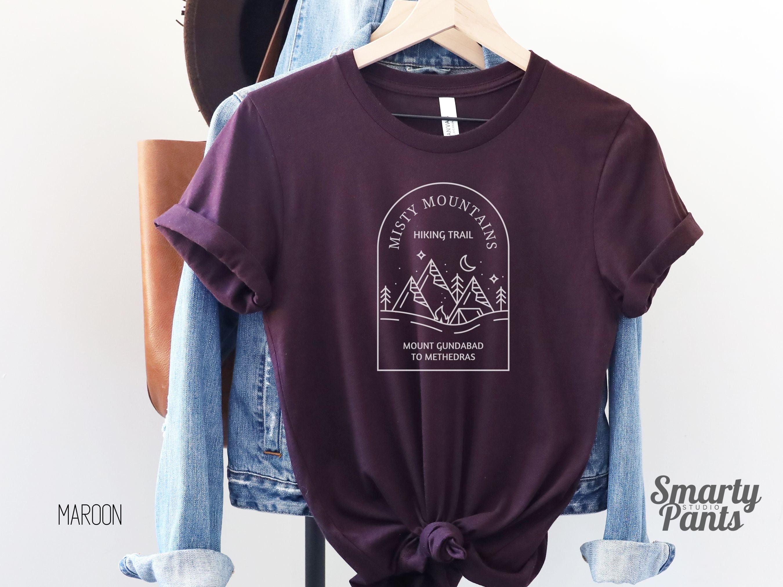 Misty Mountains Hiking Trail Lord of the Ring Lotr Shirt - Etsy