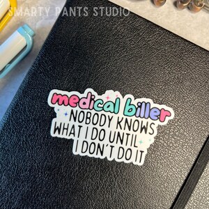 Medical Biller Sticker, Water Bottle Sticker, Laptop Sticker, Funny ...