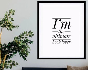 Printable Wall Art Book Quotes Black and White Prints | Etsy