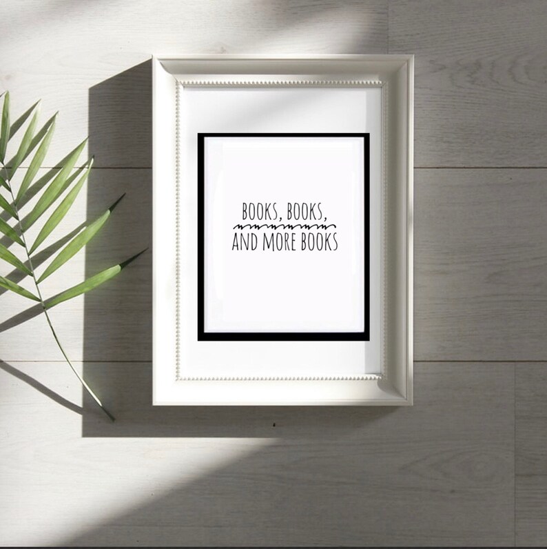 Printable Wall Art Book Quotes Black and White Prints - Etsy