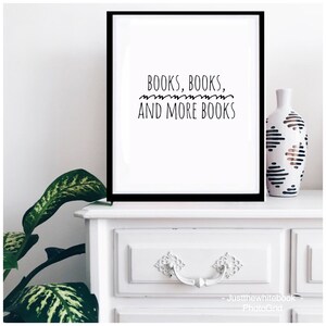 Printable Wall Art, Book Quotes, Black and White Prints, Digital ...