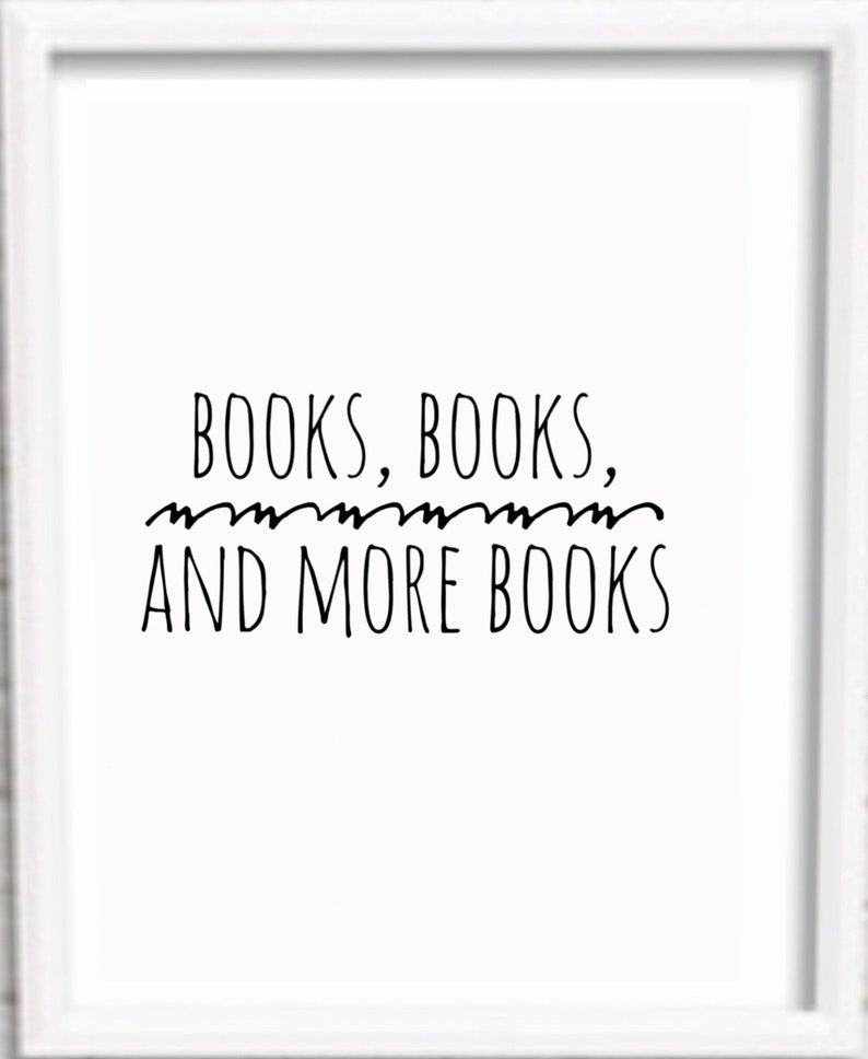 Printable Wall Art Book Quotes Black and White Prints - Etsy