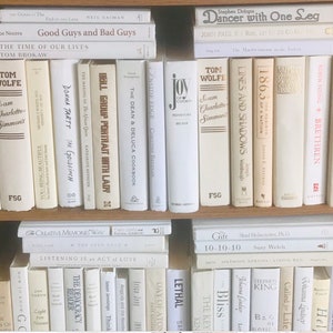 White Book Bundle of (12) -modern Books, Farmhouse Decor, Instant ...
