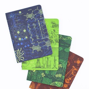 Science Lab Pocket Notebooks Set of 4 | Microbiologist, Scientific ...