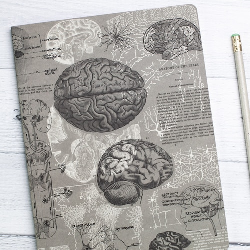 Brain Softcover Notebook Neuroscience Nursing Student Gift - Etsy