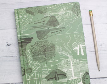 Geology Notebook Hardcover Recycled Notebook Dot Grid | Etsy