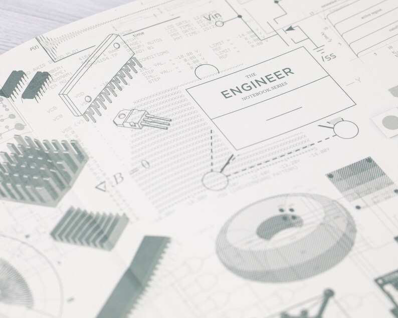 Electronic Engineering Graph Paper Notebook Engineer Gifts | Etsy