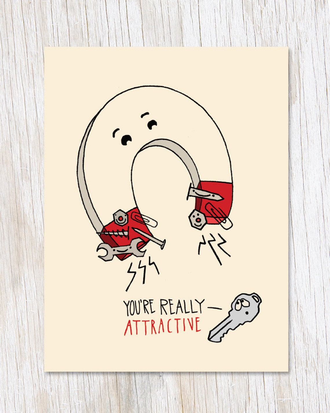 Attractive Magnet Physics Card Physics Gift Science Love - Etsy