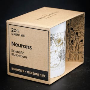 Neuroscience Mug 20 Oz Neuron Coffee Mug, Brain Science Mug, Pharmacist ...