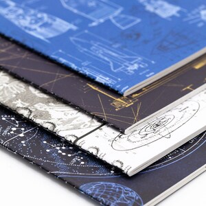 Space Pocket Notebooks Set of 4 | Astronomy Gifts, Physics Teacher Gift ...