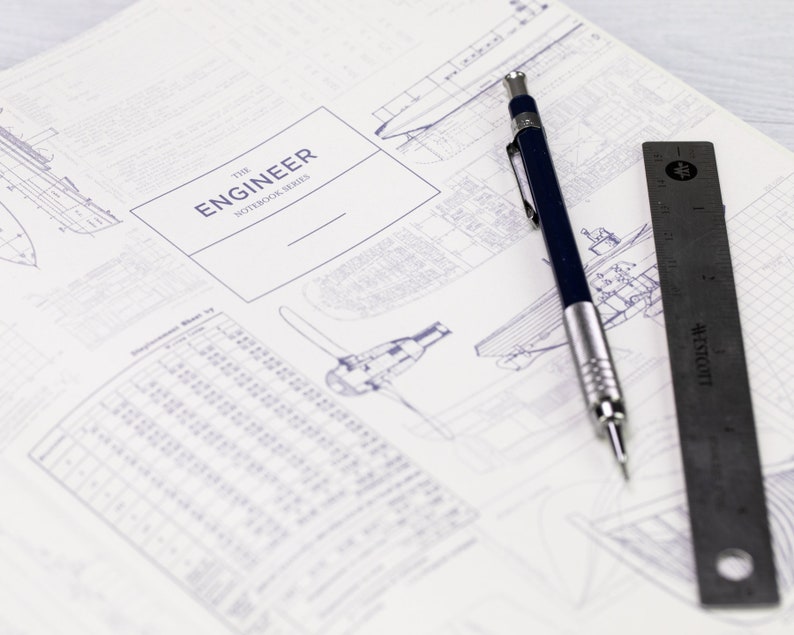 Marine Engineering Graph Paper Notebook Engineer Gifts - Etsy