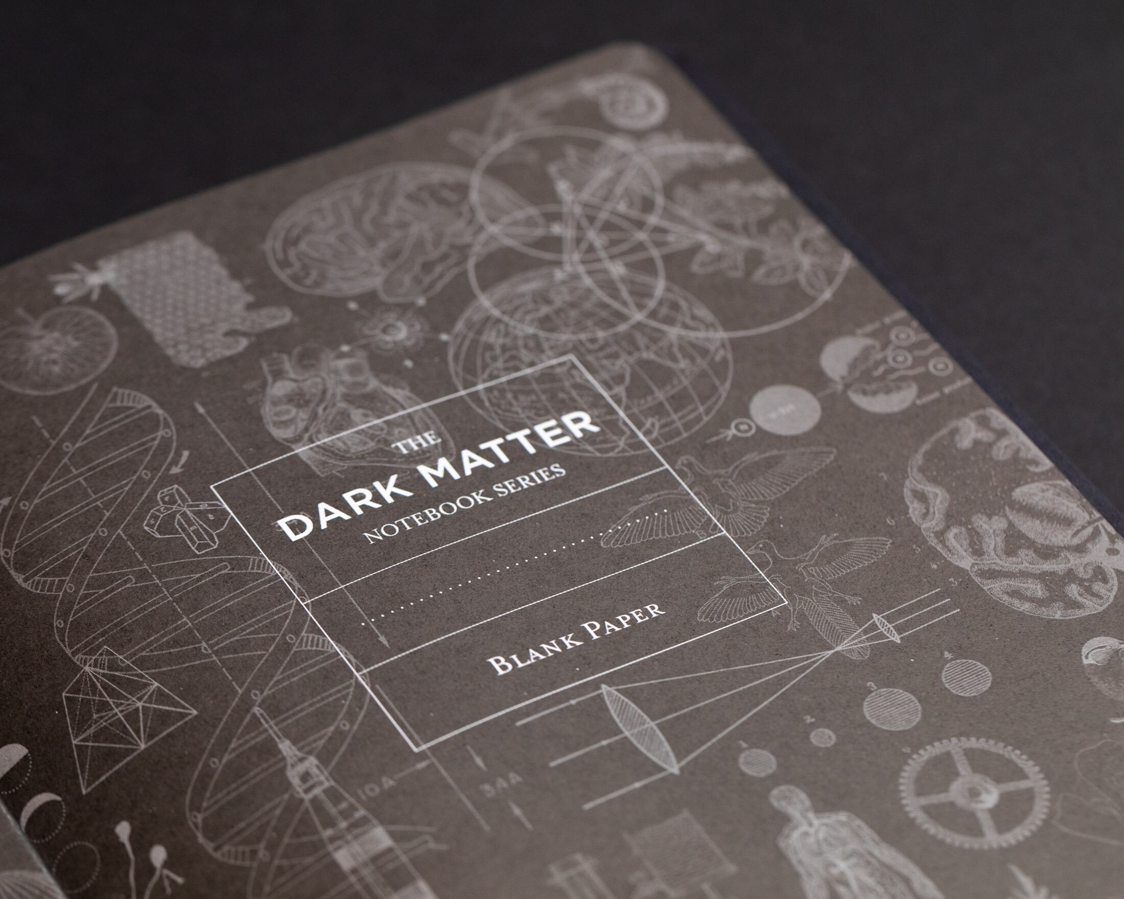 Under the Waves Black Paper Notebook | Dark Matter, Science Notebook ...