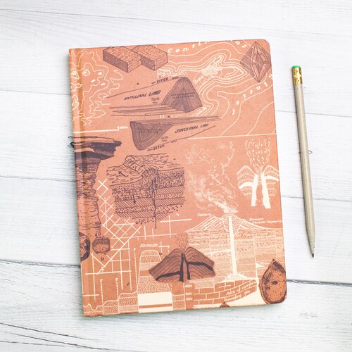 Geology Notebook Hardcover Recycled Notebook Dot Grid | Etsy