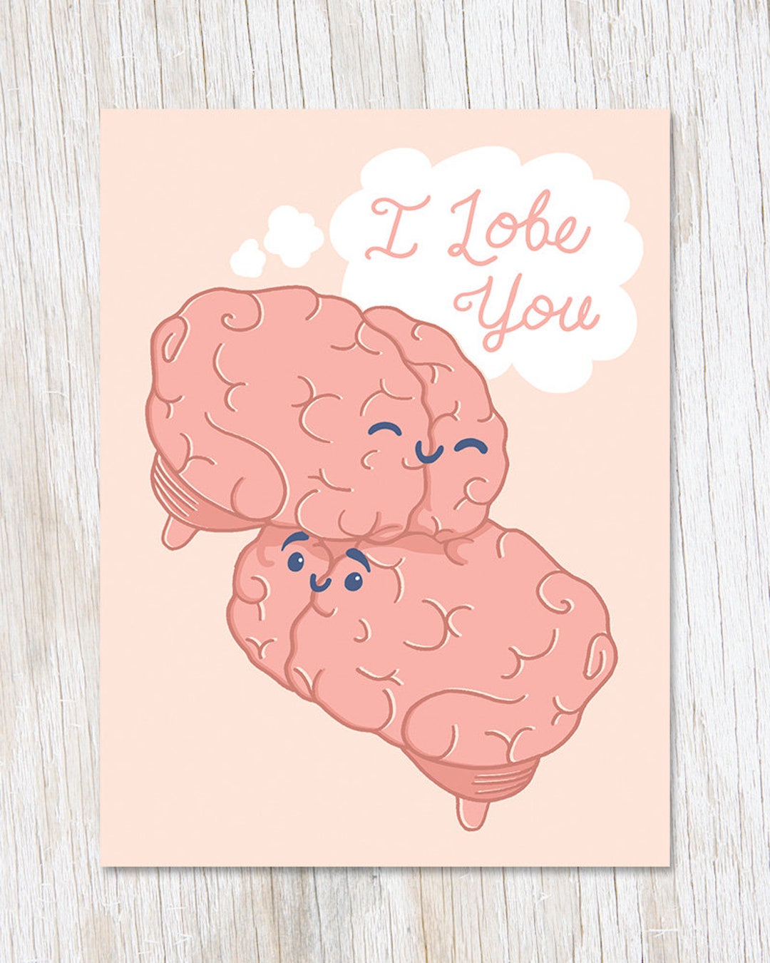 I Lobe You Brain Love Card | Medical Student Gift, Pharmacist Gift ...