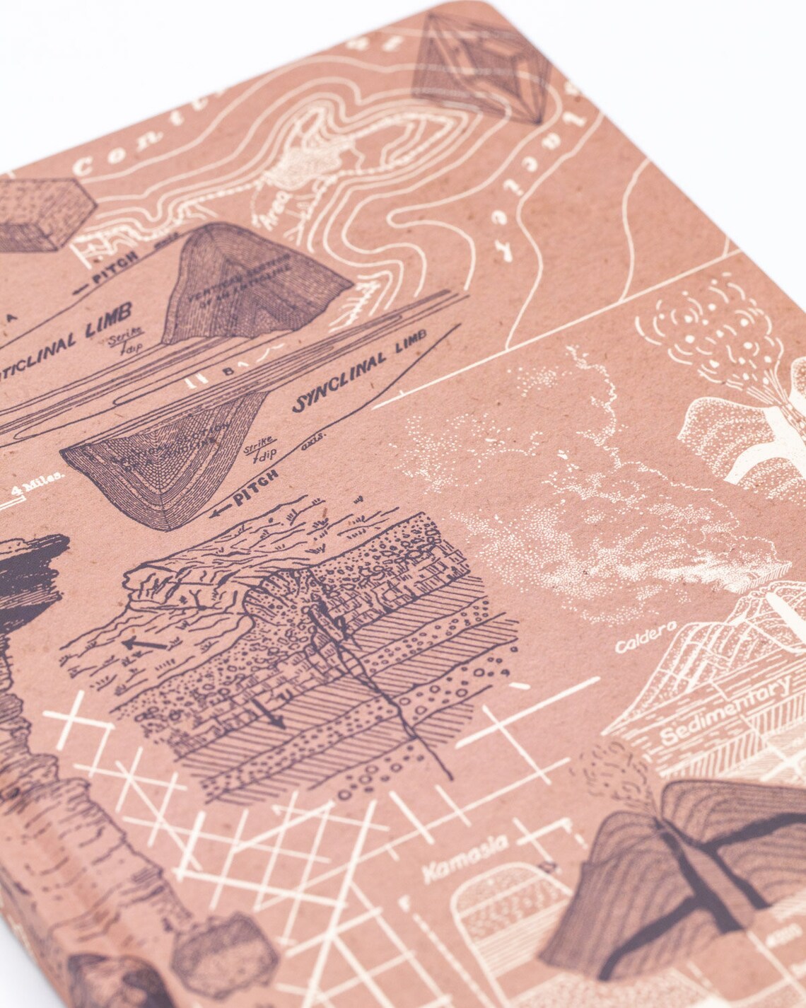 Geology Notebook Hardcover Recycled Notebook Dot Grid | Etsy