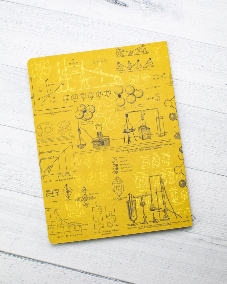 Chemistry Models Softcover Notebook Dot Grid Journal Graph - Etsy
