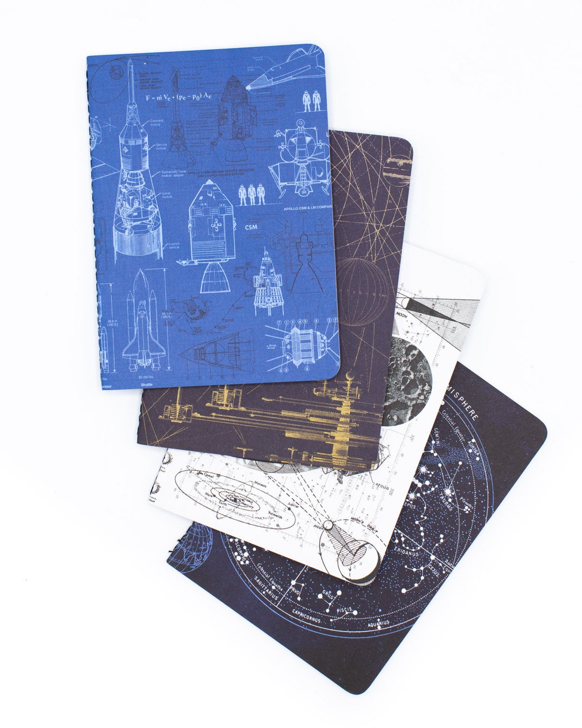 Space Pocket Notebooks Set of 4 Astronomy Gifts Physics - Etsy